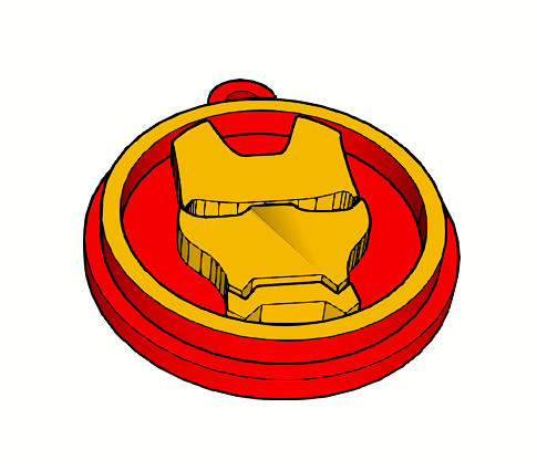 STL file IRON MAN KEYCHAIN 👨 ・3D printing template to download・Cults