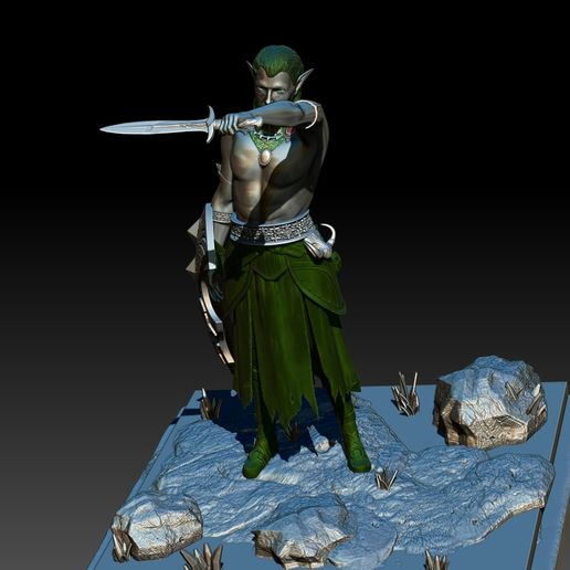 OBJ file Elf Warrior 🧝 ・3D printing model to download・Cults