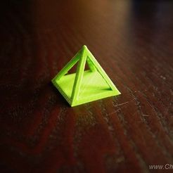 3D printable Hollow Calibration Pyramid・Cults