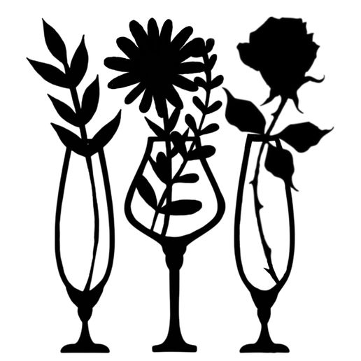 Archivo STL Flowers in vases - Wall art - Wall decor - 2D 💐 ・Objeto de ...