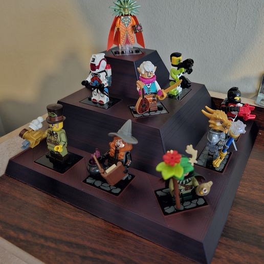 🧸 Lego Minifigure Stand - Pyramid・Free STL File for 3D printing・Cults