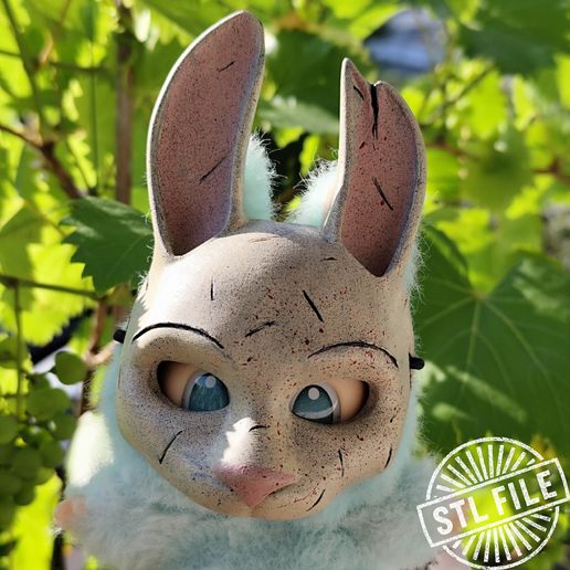 😵 Labubu Huntress Mask from Dead by Daylight・ STL File for 3D printing ...