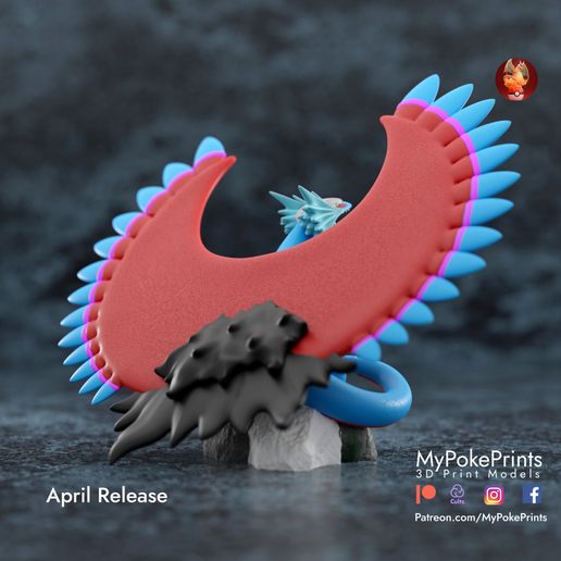 🌙 Roaring Moon - presupported Paradox figure・ 3D File for ・Cults