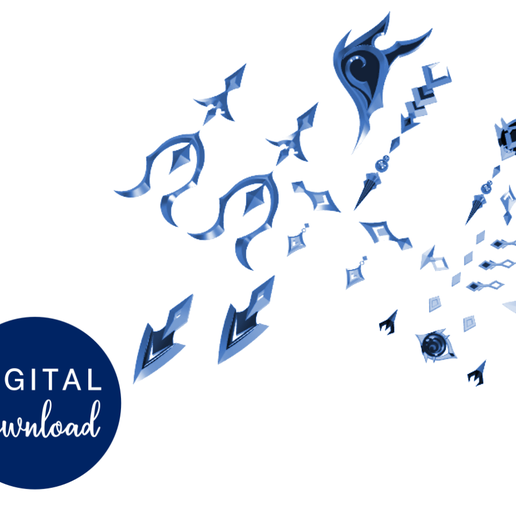 🎮 CHILDE Accessory Kit STL FILES [Genshin Impact]・ 3D File for 3D ...