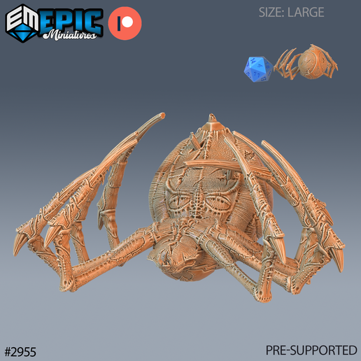 3D file Giant Dungeon Spider Dead ‧ DnD Miniature ‧ Tabletop Miniatures ...