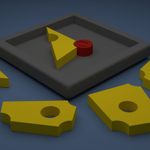 🧀 Puzzle del queso・Archivo 3D Gratis para ・Cults