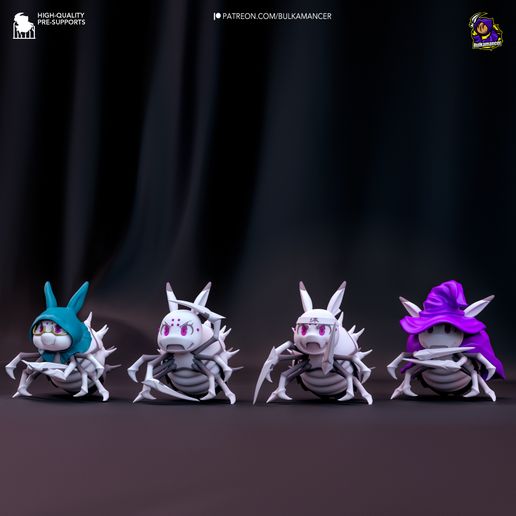 🕷️ Chibi Spiders | So I'm a Spider, So What? | 70mm・Archivo 3D para ・Cults