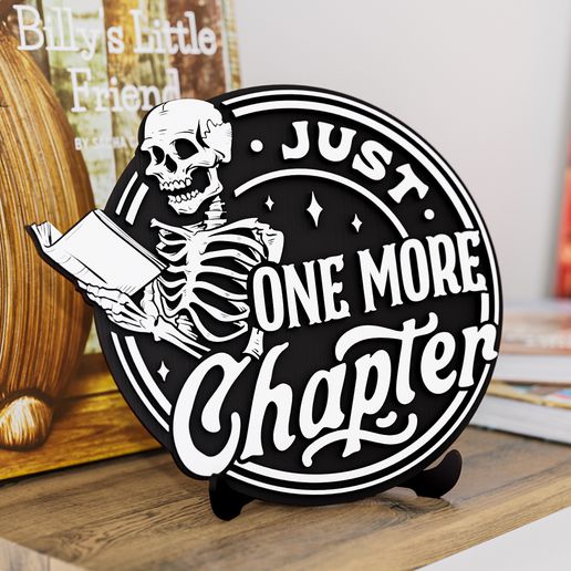 📚 Just One More Chapter - Library Sign Book Nook, Book Lover Gift, Gift ...