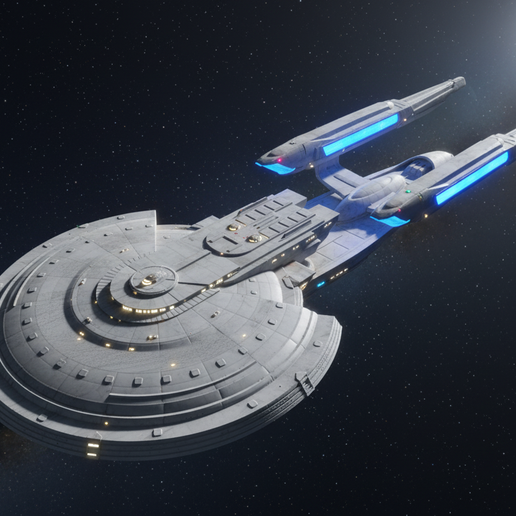 ⭐ Neo Excelsior class - federation star trek ship・ STL File for 3D ...