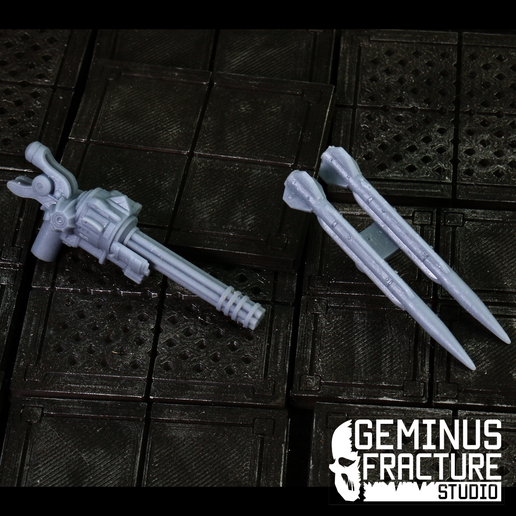 🤖 Minigun and missiles for starscream transformers studio series・ STL ...