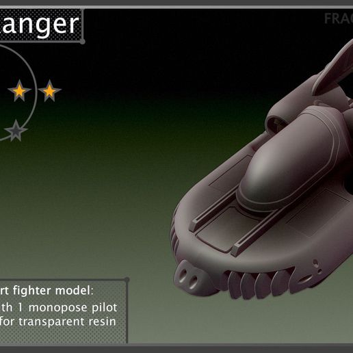 🎲 Fractured Sphere - E.S.U.F. SP-89 Ranger Fighter・Archivo 3D para ...