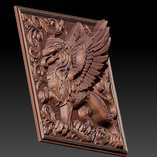 🦅 Majestic Griffin・ STL File for 3D printing・Cults