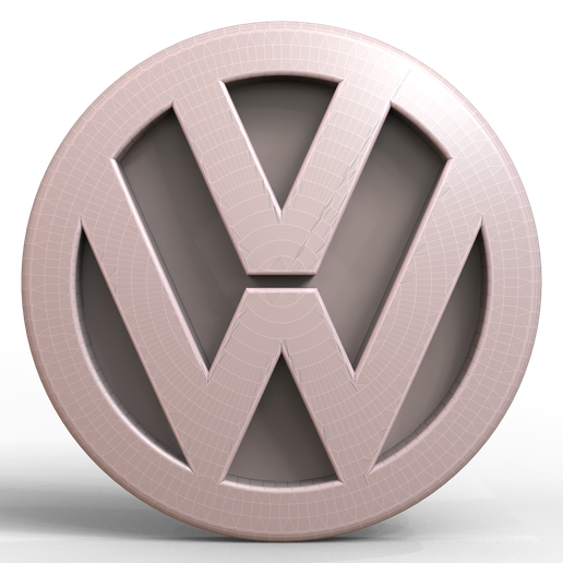 3D file 3D Model STL File for CNC Router Laser & 3D Printer VW Logo 📁 ...
