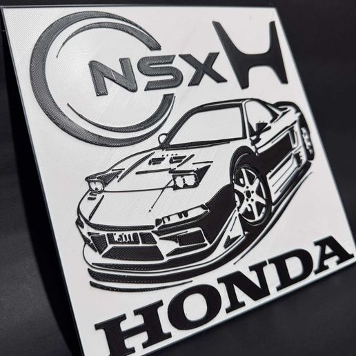 STL file NSX Wall Art 🎨 ・3D printer design to download・Cults