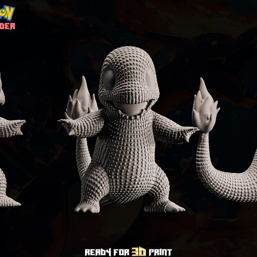 🐉 Charmander - Pokemon - Luxury Diamond Edition - Nuskulart Decor・Free ...