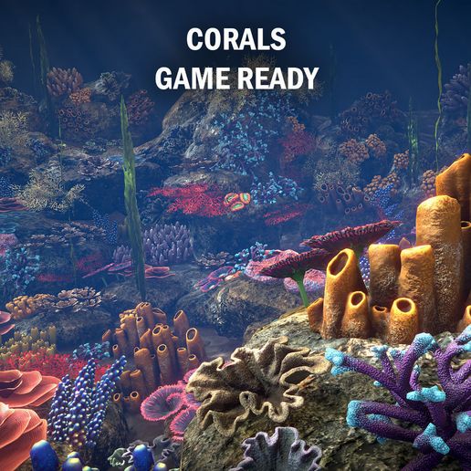 🪸 Beautiful coral set・ 3D File for ・Cults