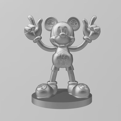 STL file MICKEY CHANEL V2 IN 15 CM 🐁 ・3D printable model to download・Cults
