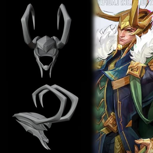 🪖 Loki - Helmet - Marvel Rivals・ 3D File for 3D printing・Cults