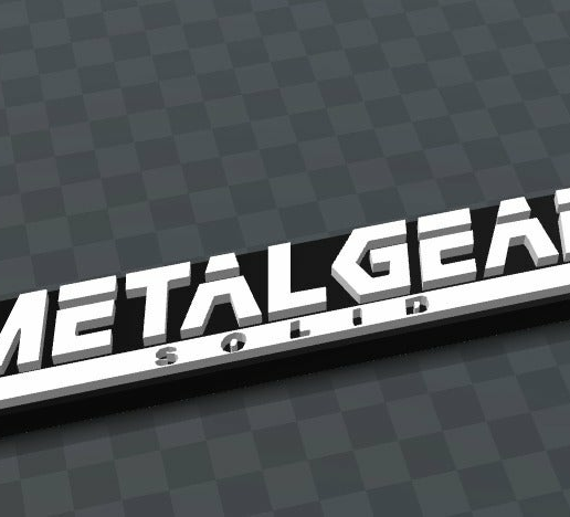 metal gear solid logo light
