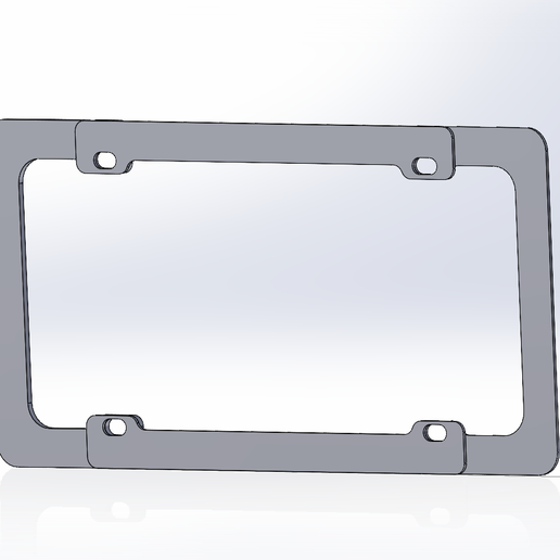 🖼️ Modular License Plate Frame - 4-Piece Design for Printing on Any Bed ...