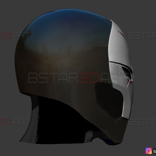 🪖 Red X Helmet - DC comics・ STL File for ・Cults