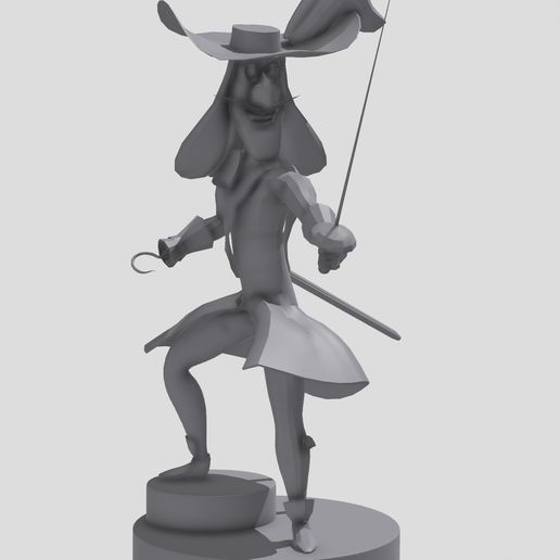 🪝 Captain Hook - Peter Pan・Free STL File for ・Cults