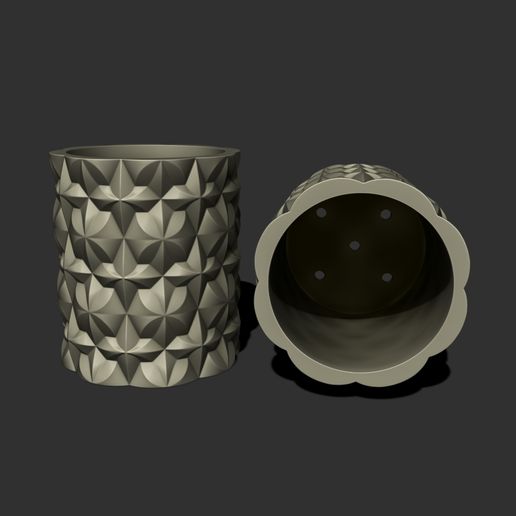 STL file Plant Pot Geometry Design Decor 🌿 (OBJ)・3D printable model to ...