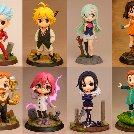 🤴 Mega Pack Qposket – Los 7 Pecados Capitales + Elizabeth Liones ...