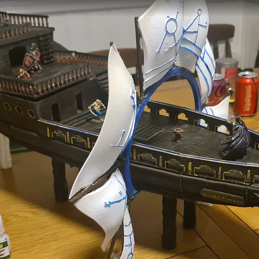 🚢 D&D Scale Airship/Spelljammer・3D Print with the Bambu Labs P1P 3D ...