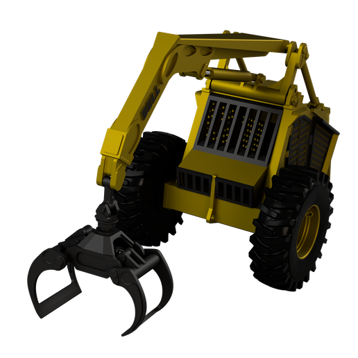 🔔 220C three wheeler grapple loader HO scale 1:87・ STL File for 3D ...