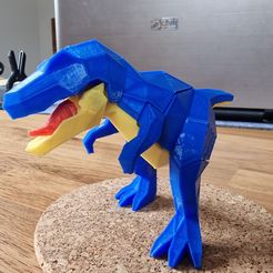 3D printable 🦖Low Poly T-Rex Puzzle (Tyrannosaurus) • made with ...