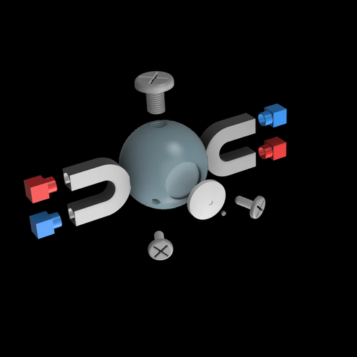 Archivo STL MAGNETIC KEYHOLDER MAGNEMITE POKEMON 🧲 ・Plan de impresión ...