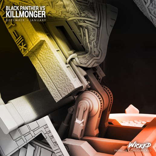 🗿 Wicked Marvel Killmonger: STLs Sculpture ready for printing・ 3D File ...