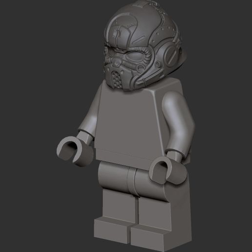 🫡 Gears of War COG Soldier minifig helmet・ OBJ File for 3D printing・Cults
