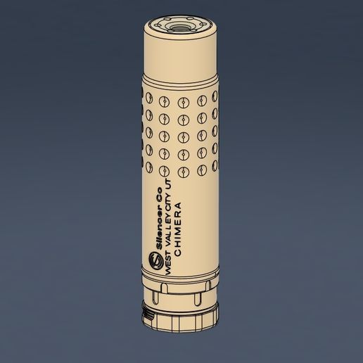 STL file SilencerCo Chimera 300 (AIRSOFT) 🔫 ・3D print design to ...