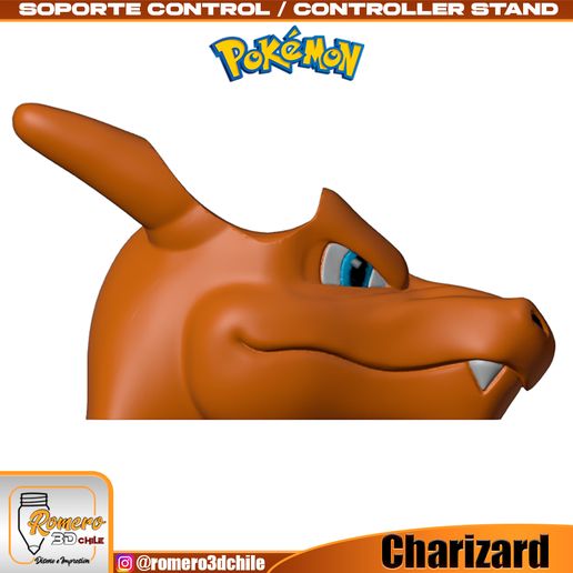 🐉 Charizard / Pokemon Control Support・ STL File for 3D printing・Cults