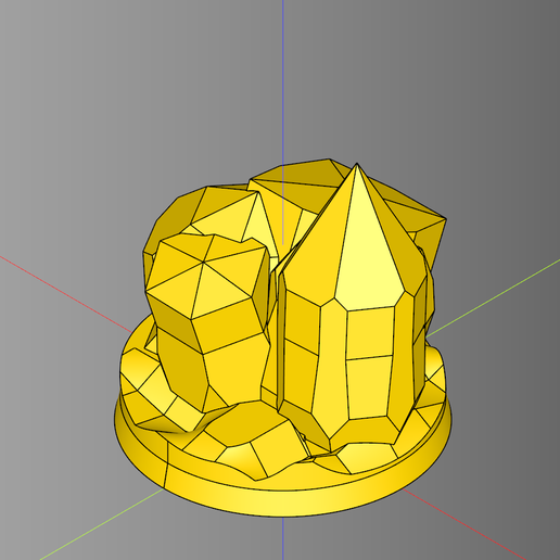 🔮 Blue Crystal Terrain Set・Free STL File for 3D printing・Cults