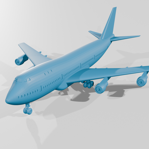 🛩️ Boeing 747, Боинг 747, 1:400・Free STL File for 3D printing・Cults
