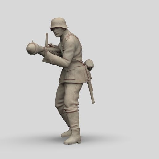 🫡 German Soldier and Faustpatrone・ STL File for 3D printing・Cults