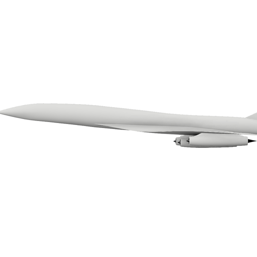 🛩️ Boom Overture Supersonic Airliner Concept・ STL File for 3D printing ...
