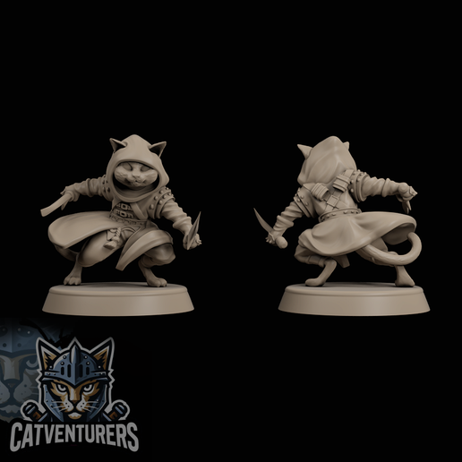 🐱 Assassin Cat・ STL File for 3D printing・Cults