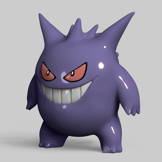 STL file pokemon genar 3d print model (1) 🐉 ・3D printing model to ...