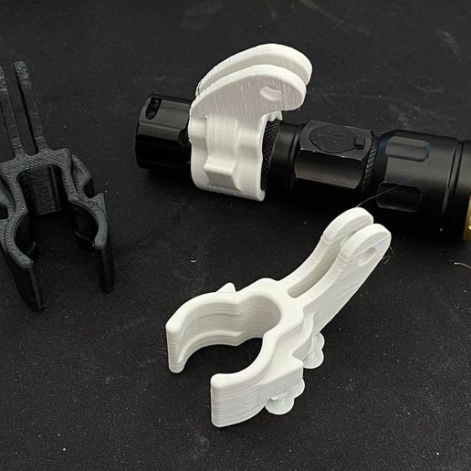 📱 GOPRO mount to 19mm (diameter) LED light・ STL File for 3D printing・Cults