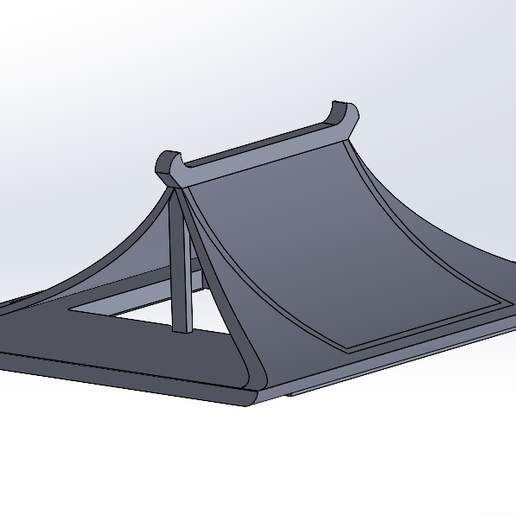 Free STL file Dojo Roof 🇯🇵 ・3D printable model to download・Cults
