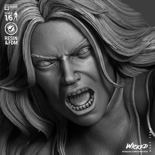 🗿 WICKED MARVEL SHE HULK SCULPTURE : TESTED AND READY FOR 3D PRINTING ...