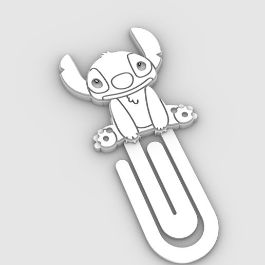 🔖 cute Stitch sitting - Paper clip - bookmark - STL file・ STL File for ...