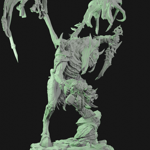 🤴 Rot Harvester Demon Prince・ 3D File for ・Cults