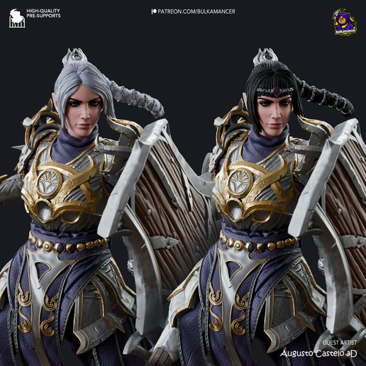 👤 Shadowheart | Baldur's Gate 3 | 250mm (Full Body + Bust)・ 3D File for ...