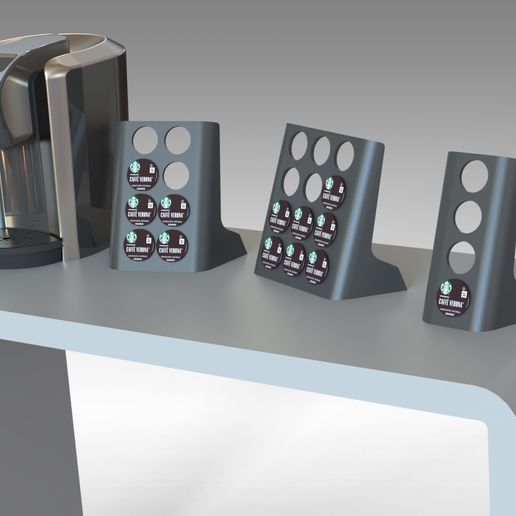 ☕ KEURIG K-CUP MODERN STAND LARGE, MEDIUM AND MINI - COFFEE・ STL File ...