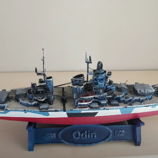Archivo OBJ 1/350 Odin Model Battleship Kit 🛥️ ・Plan para descargar y ...